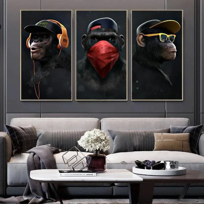 Affiche - 3 Monkeys | Corner of Art